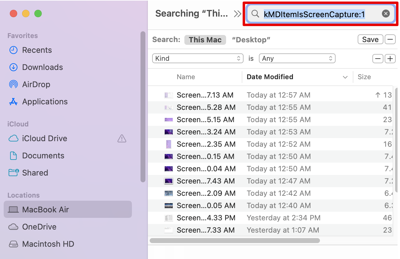 Delete Screenshots and Clean your MacBook Gallery [Guide]